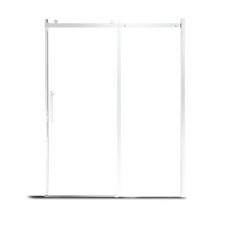 CASAINC 48"*76" Frameless Single Sliding Shower Door - Bed Bath & Beyond - 39873258